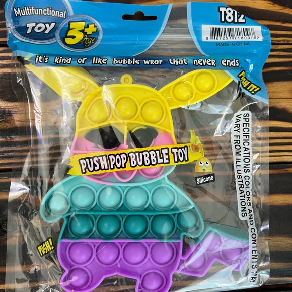 Toys | Pikachu Push Pop Bubble Fidget Toy | Poshmark